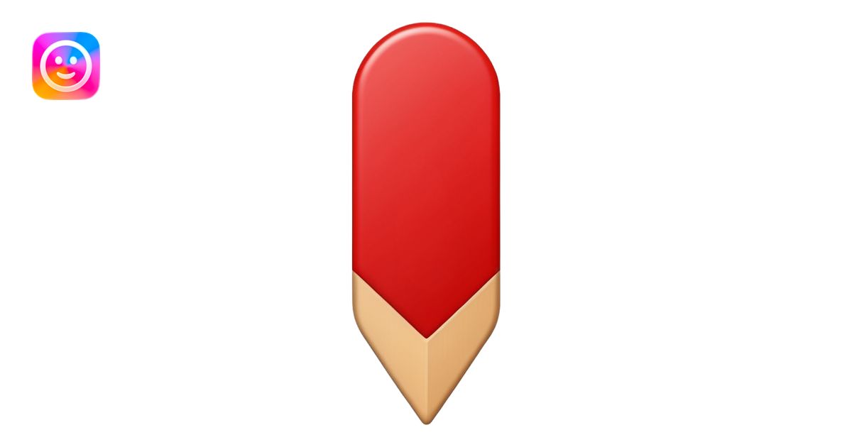 A simple bold red downward pointer with clean edges, solid fill, and a ...