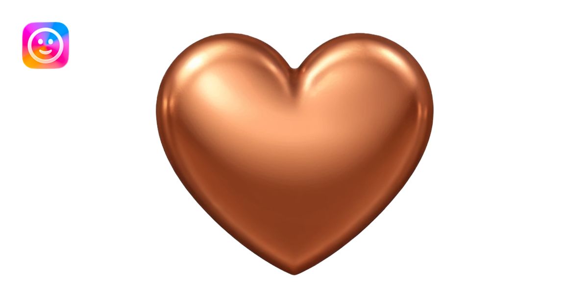 copper heart emoji emoji | AI Emoji Generator