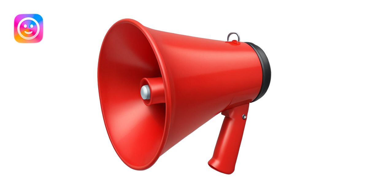 Megaphone emoji | AI Emoji Generator