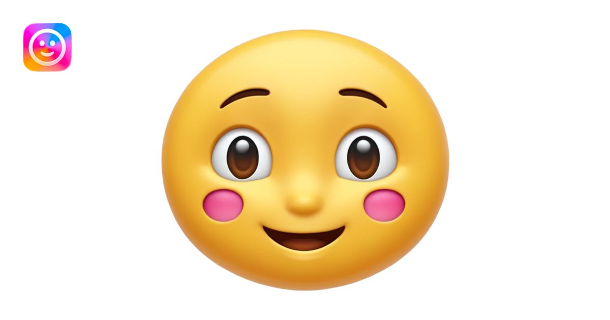 “A high-quality 3D emoji, smooth glossy texture, vibrant blur color ...