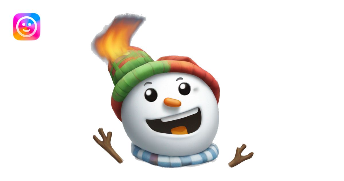 snowman melting emoji | AI Emoji Generator