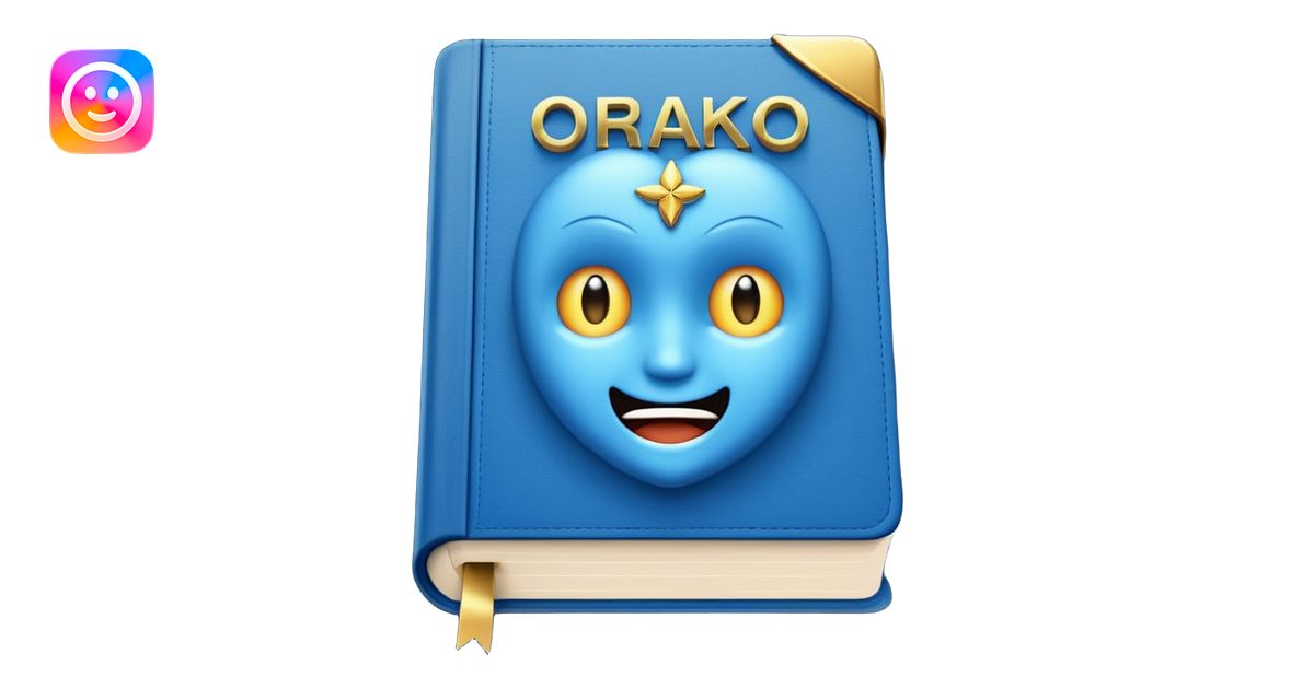 Blue book on which one it writes: Source of truth is Orako. emoji | AI ...
