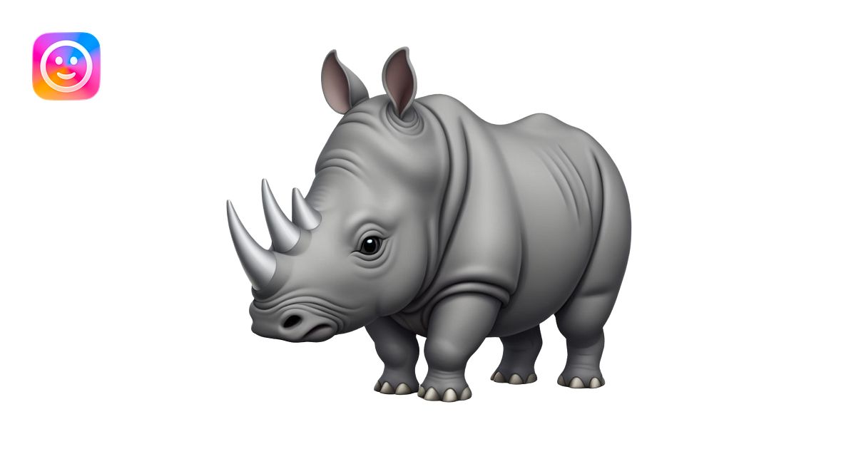 rhinoceros emoji | AI Emoji Generator