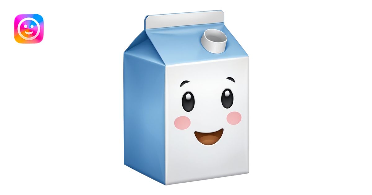 Milk Carton emoji | AI Emoji Generator