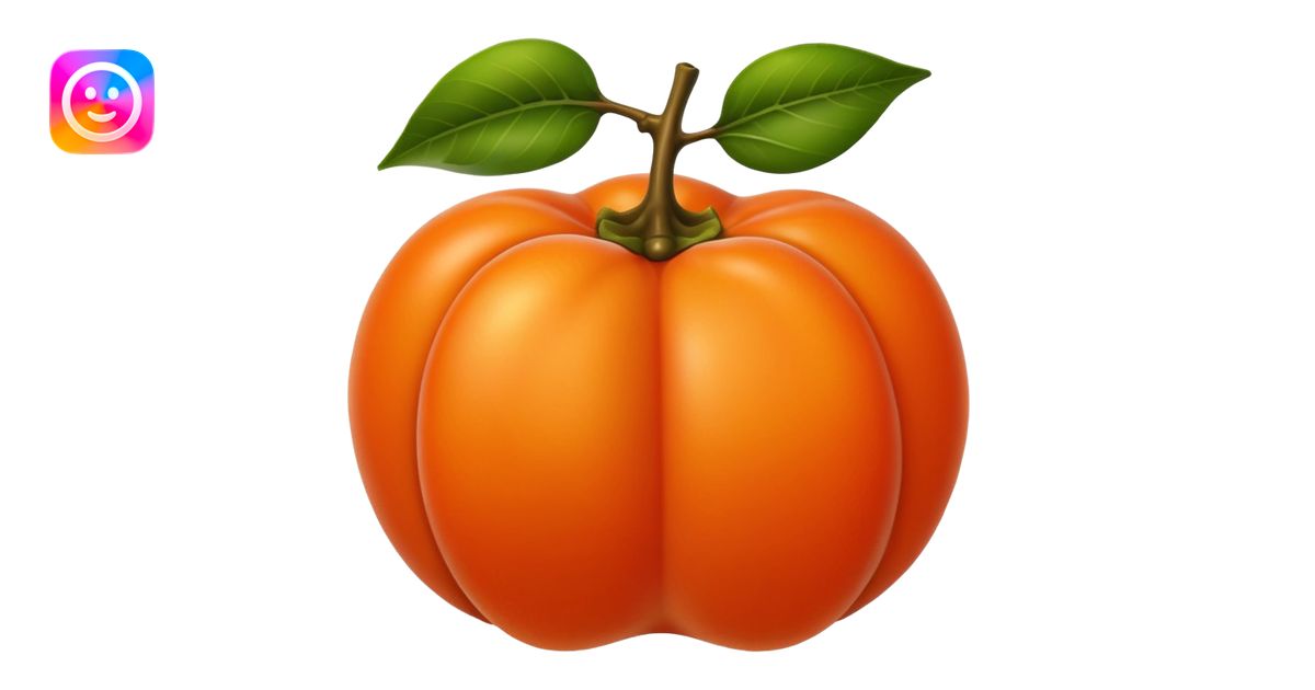 persimmon emoji | AI Emoji Generator