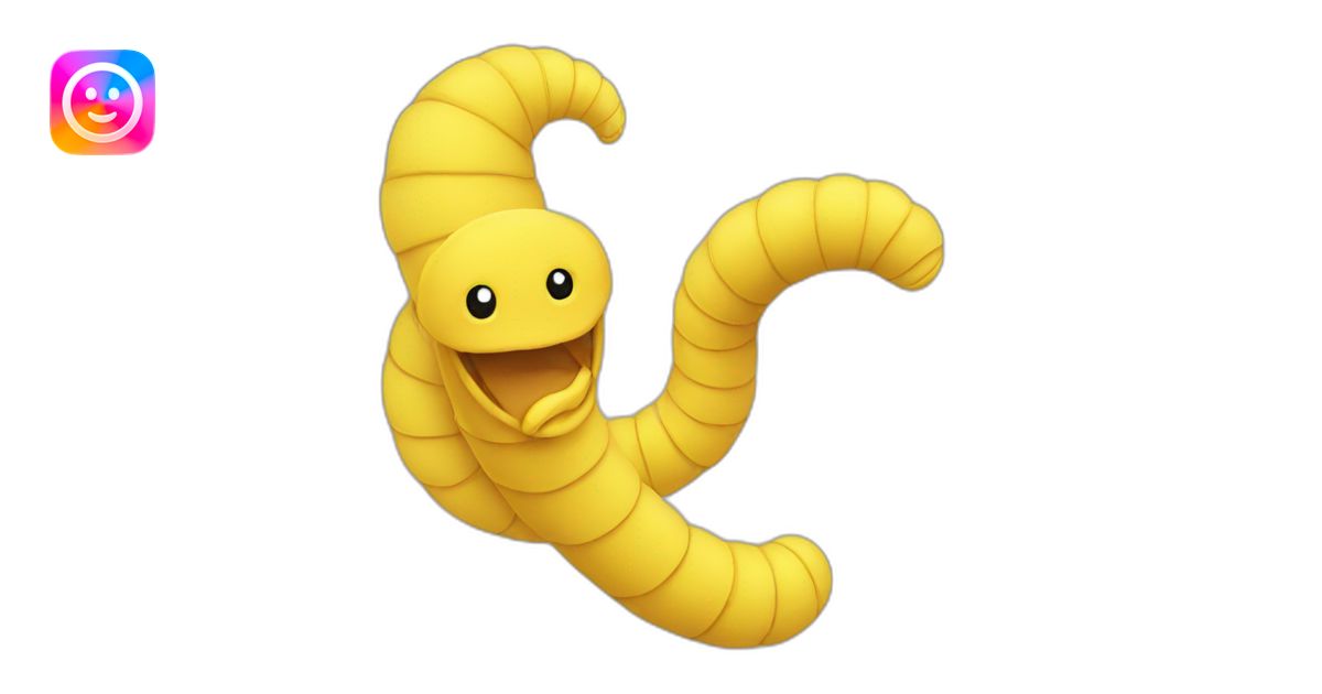 worm yellow cap emoji | AI Emoji Generator