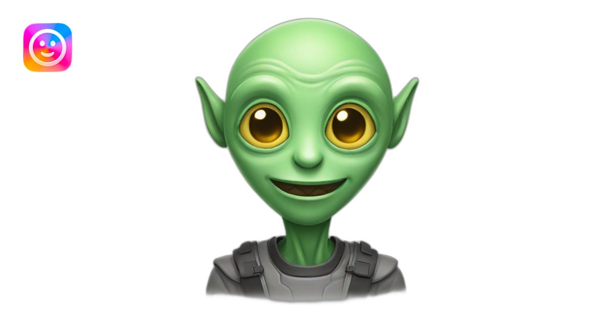 friendly alien emoji | AI Emoji Generator