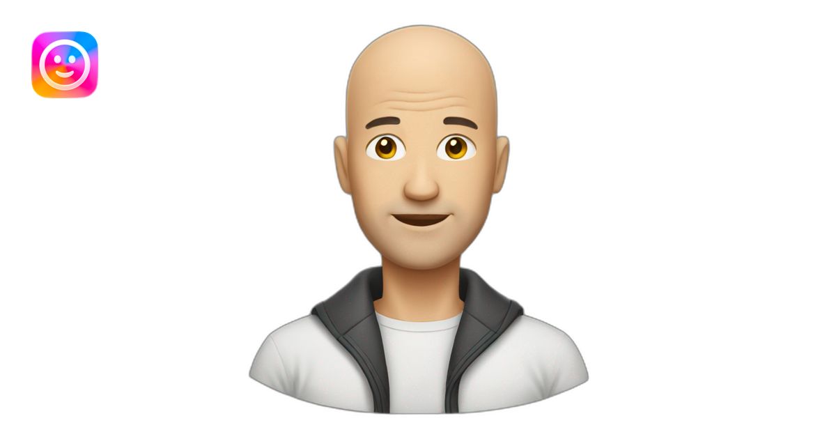 A bald man emoji | AI Emoji Generator