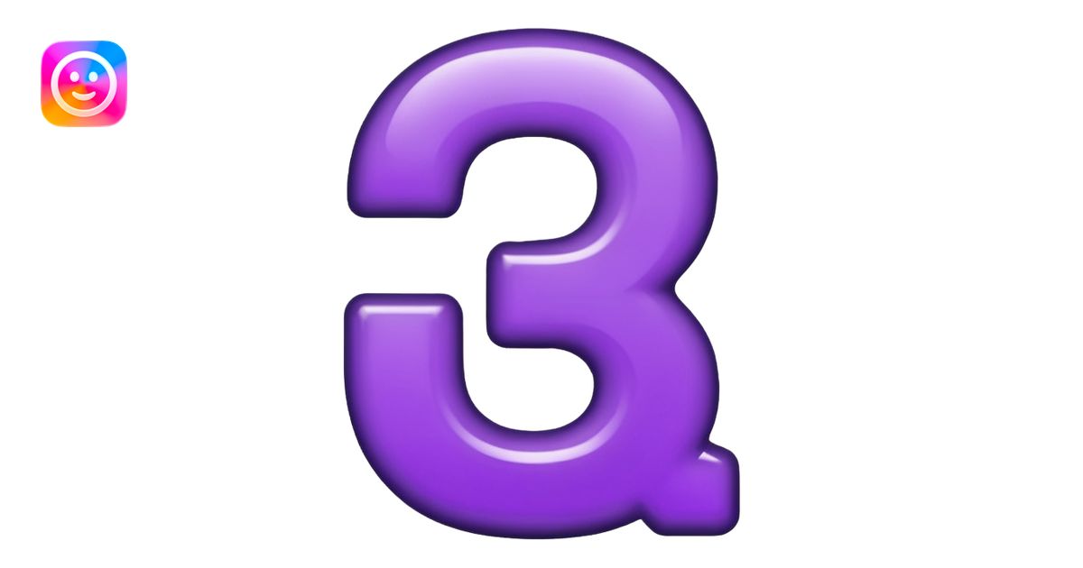 number one purple and black emoji | AI Emoji Generator