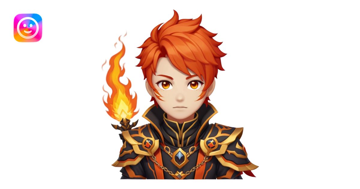 Mavuika The Pyro Archon from Genshin Impact emoji | AI Emoji Generator
