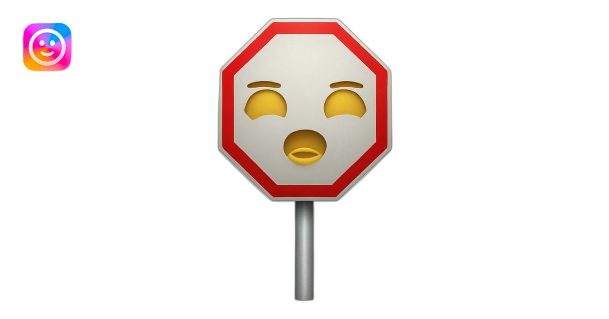 stop sign emoji | AI Emoji Generator