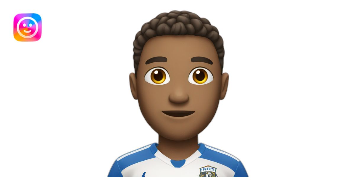Soccer player emoji | AI Emoji Generator