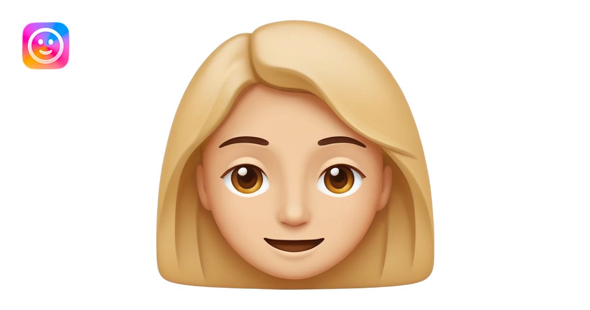 minimal flat emoji representing balanced high energy, soft open eyes ...