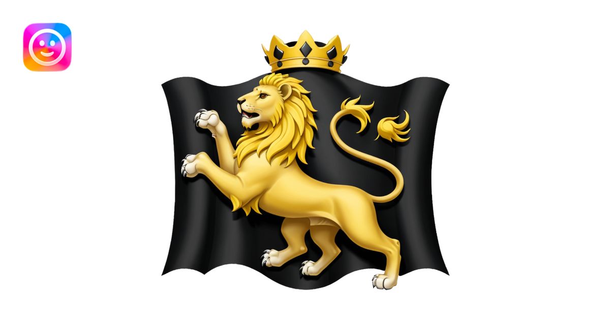 Drapeau flandres lion emoji | AI Emoji Generator