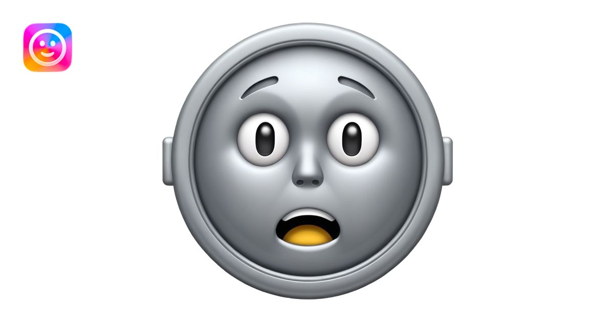 buffering symbol with a frustrated face emoji | AI Emoji Generator
