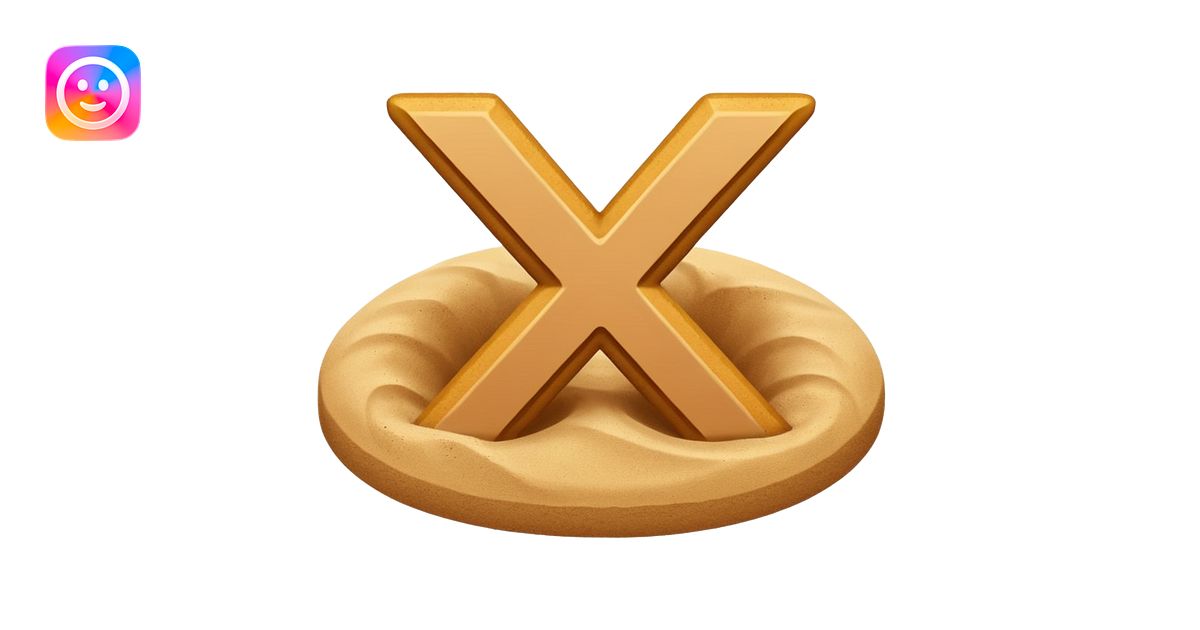 a sand themed correct mark emoji | AI Emoji Generator