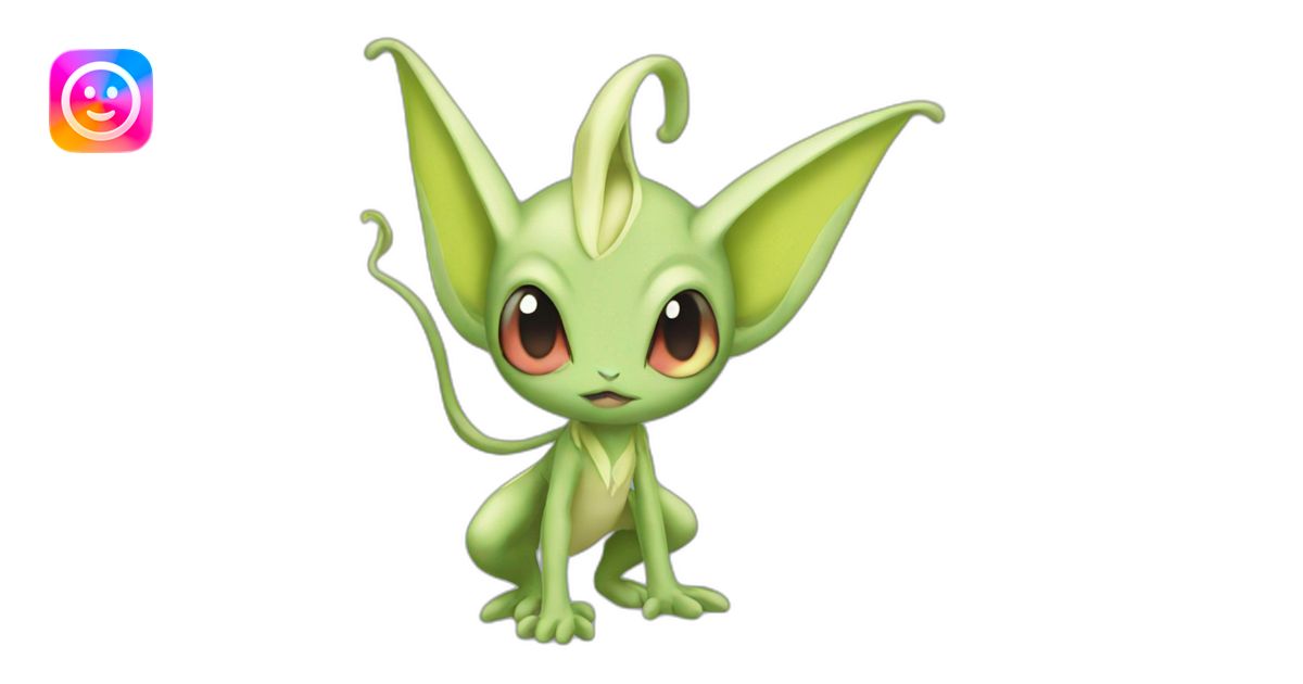 Celebi the pokemon emoji | AI Emoji Generator