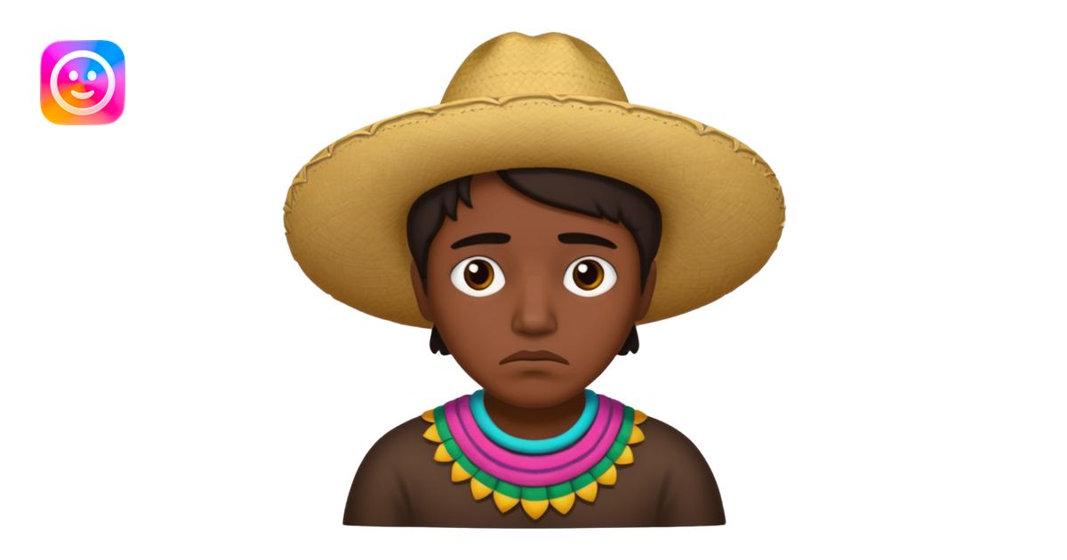 Sad Mexican emoji | AI Emoji Generator