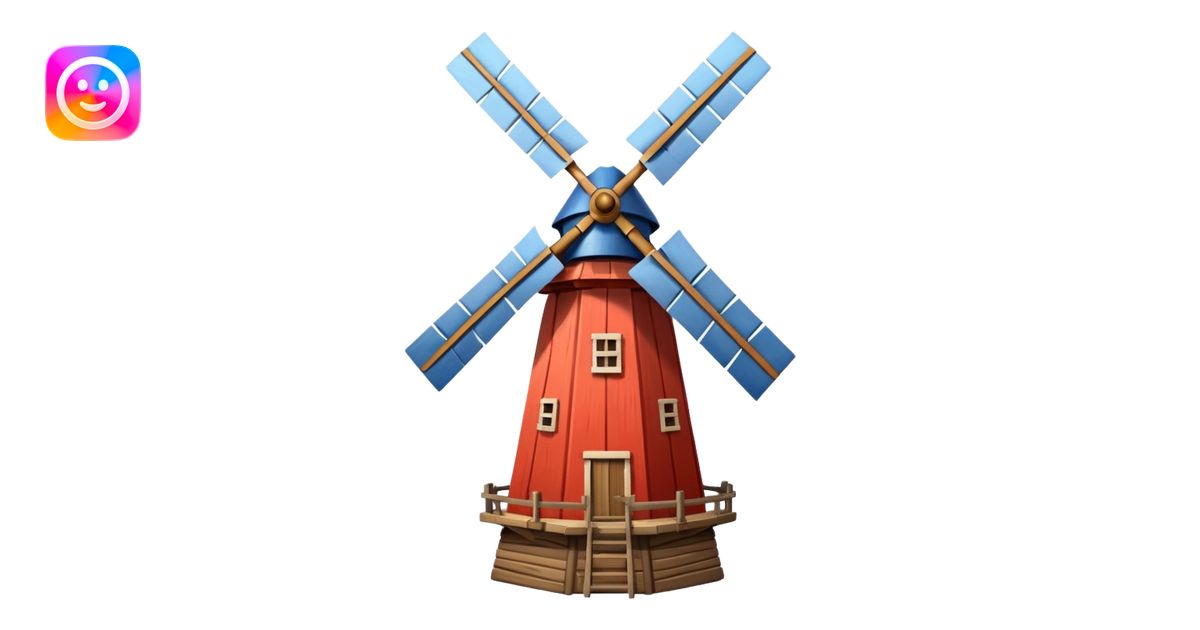 Moulin a vent emoji | AI Emoji Generator