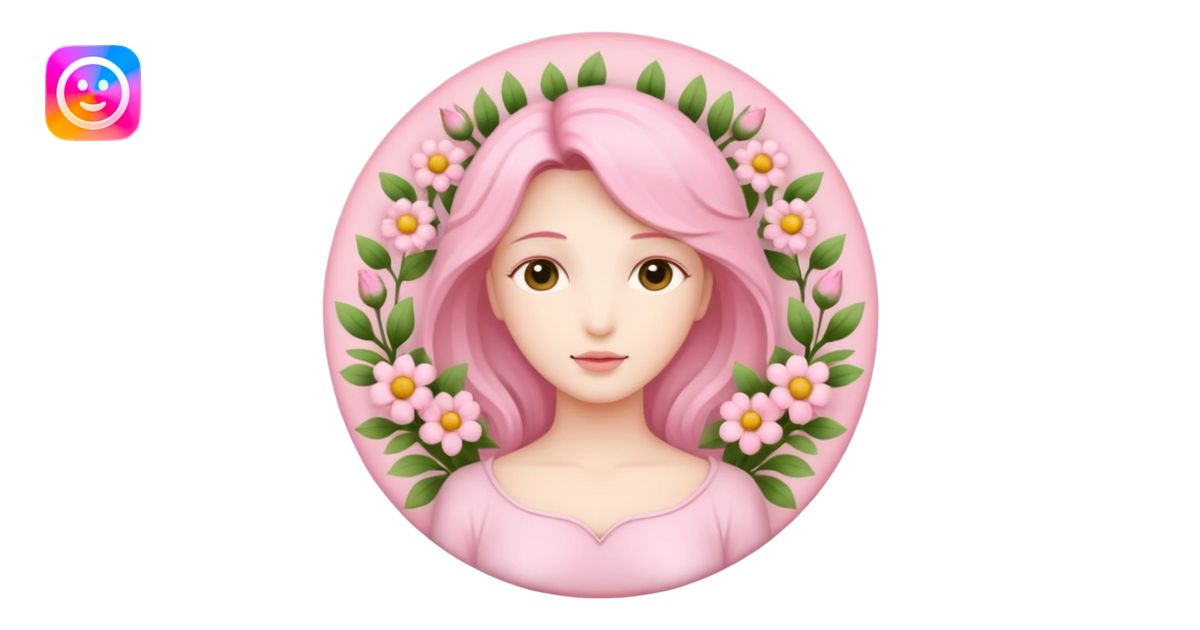virgo sign pink emoji | AI Emoji Generator