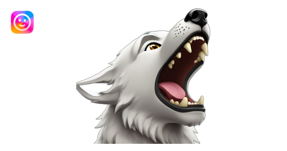 howling wolf emoji | AI Emoji Generator