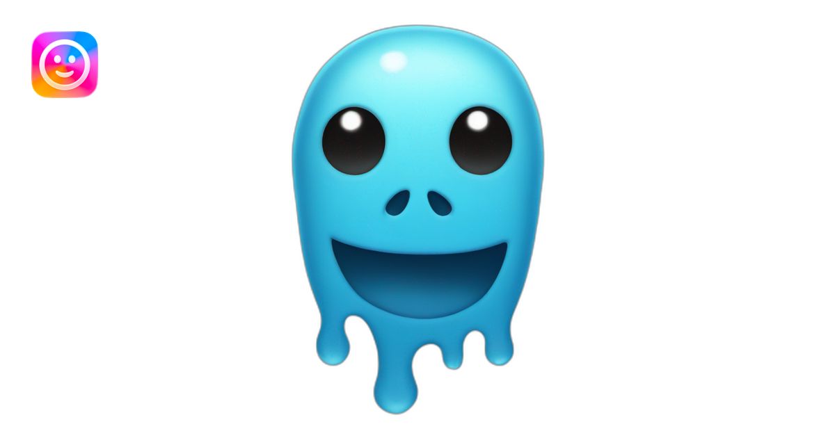 blue slime emoji | AI Emoji Generator