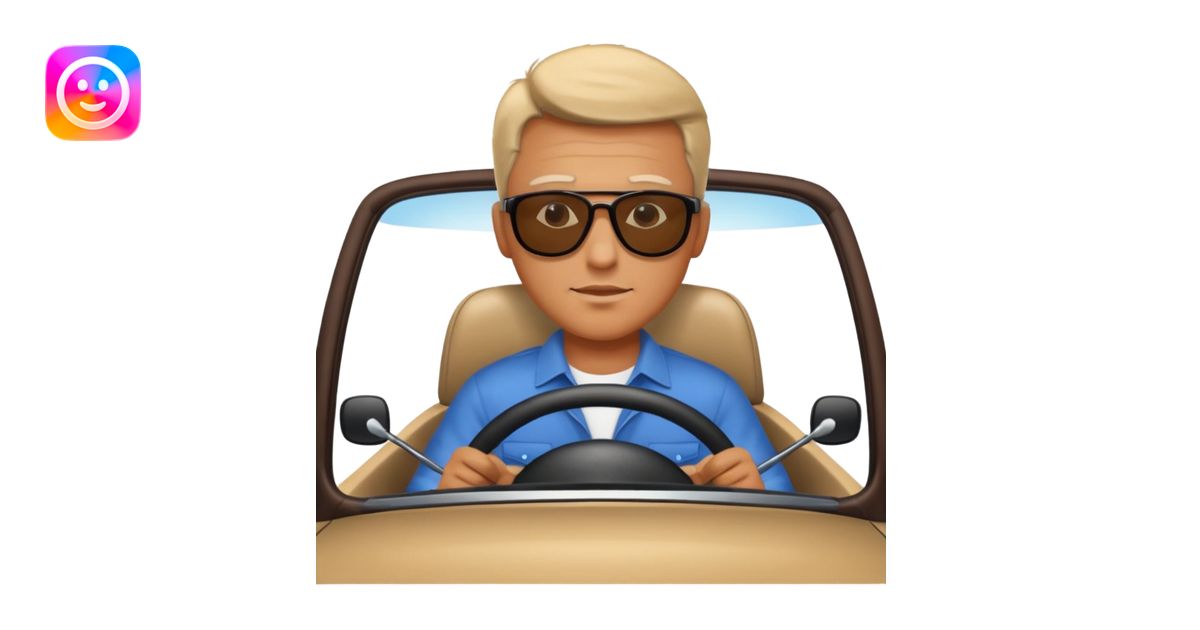man driving a car emoji | AI Emoji Generator