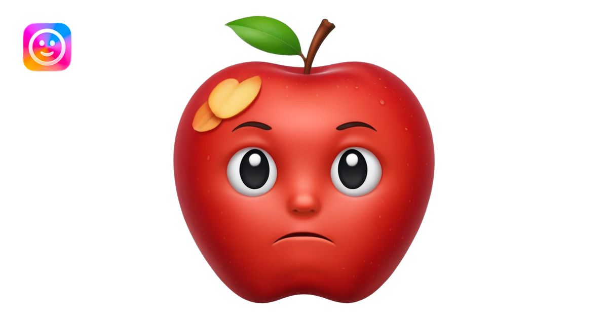 Sad Apple emoji emoji | AI Emoji Generator