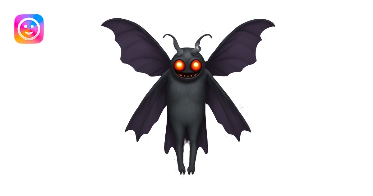 mothman-cryptid emoji | AI Emoji Generator