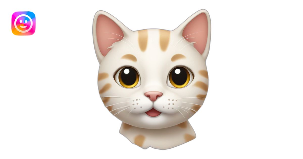 Cat with dimples emoji | AI Emoji Generator