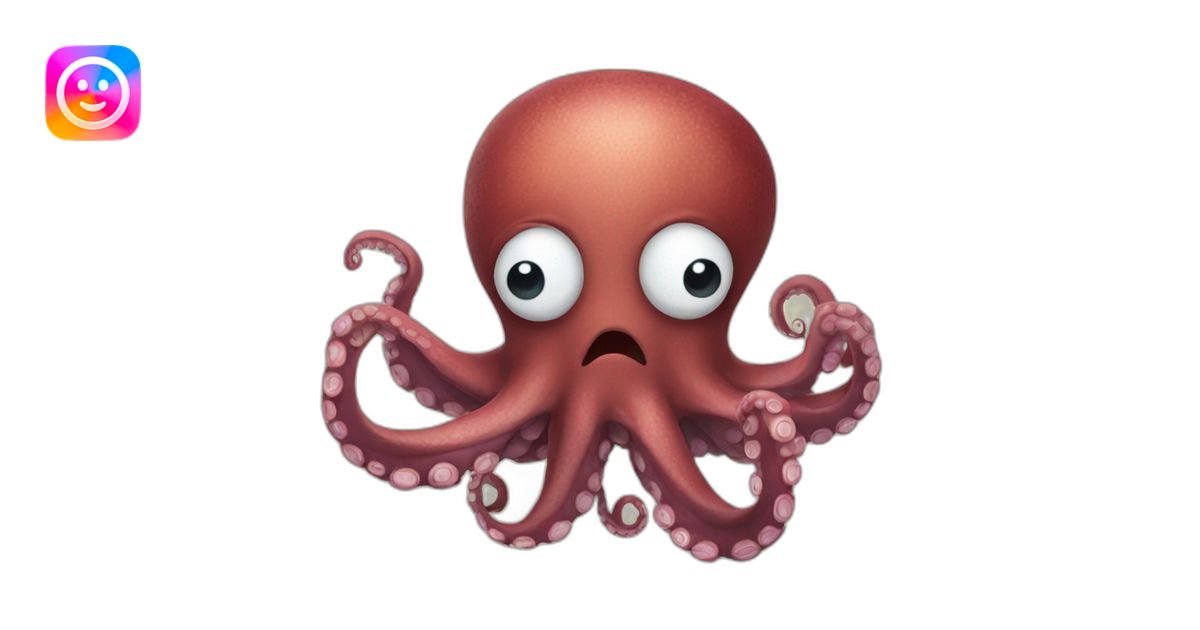 Octopus out of conces emoji | AI Emoji Generator