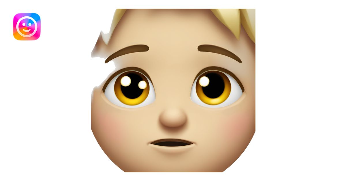 Teary face with eyelashes emoji | AI Emoji Generator