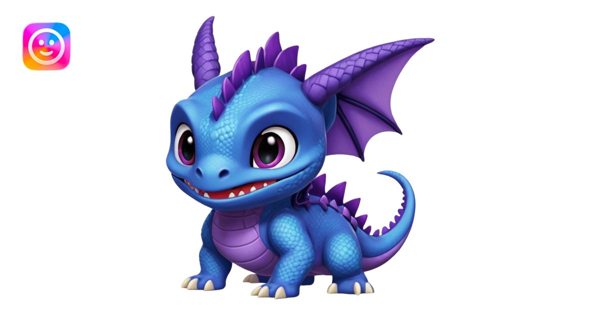 Spyro-Toothless-Stitch-Pokémon-Fakémon-creature-hybrid emoji | AI Emoji ...