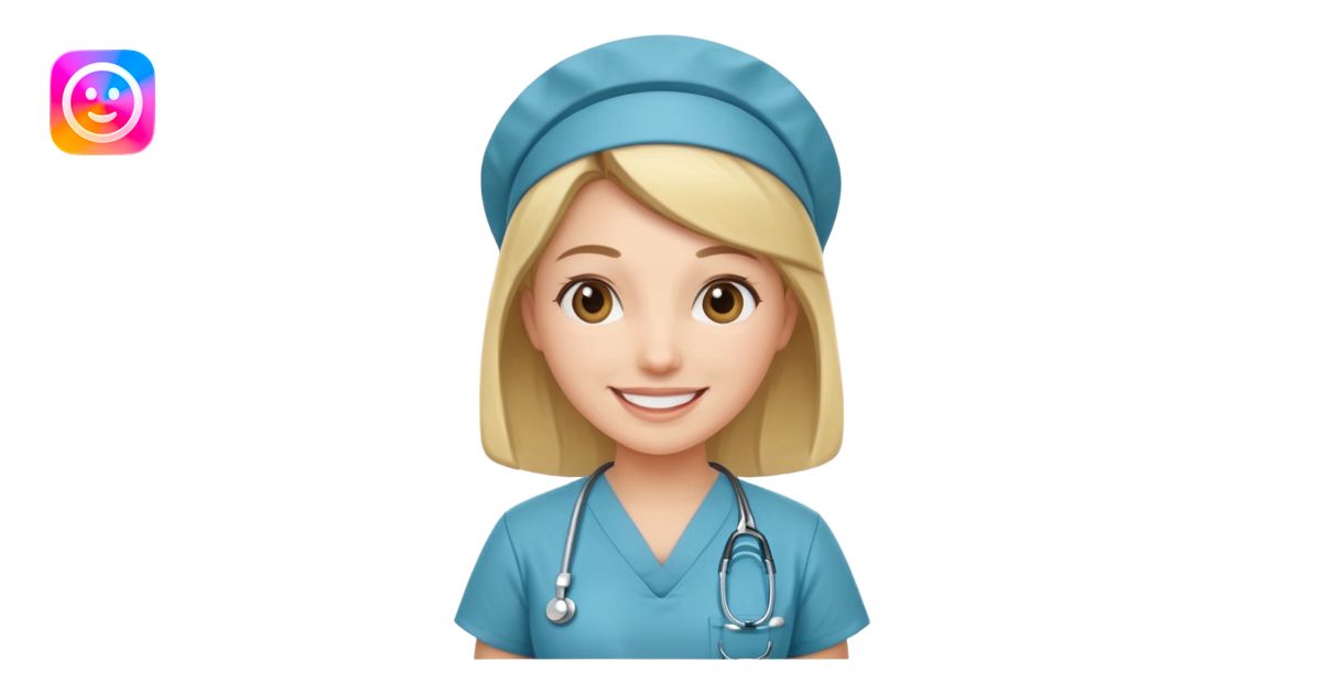 nurse with Scrubs emoji | AI Emoji Generator