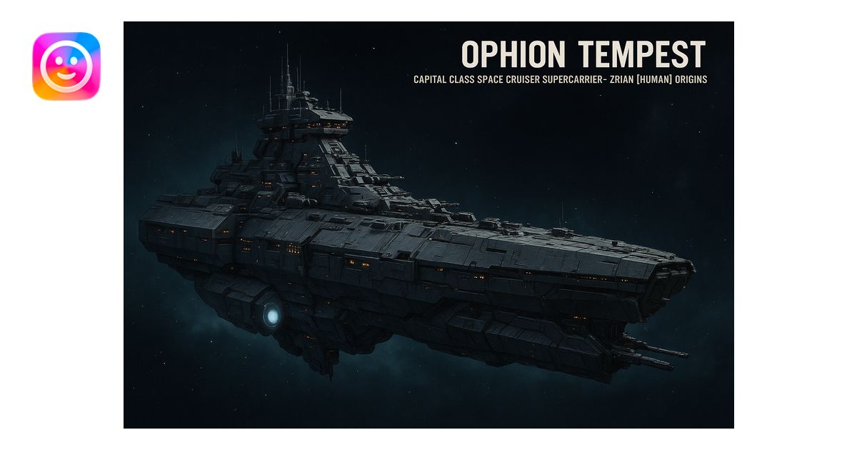 capital class space cruiser supercarrier of Zrian [human] origins ...