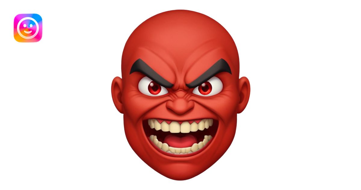 evil laugh, angry face emoji | AI Emoji Generator
