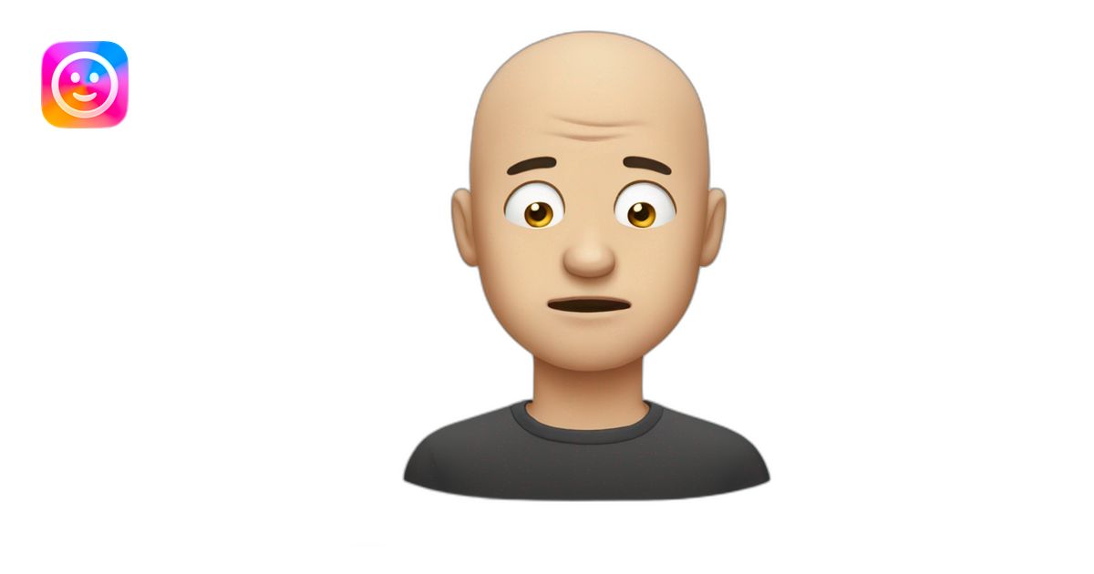 bald man crying emoji | AI Emoji Generator