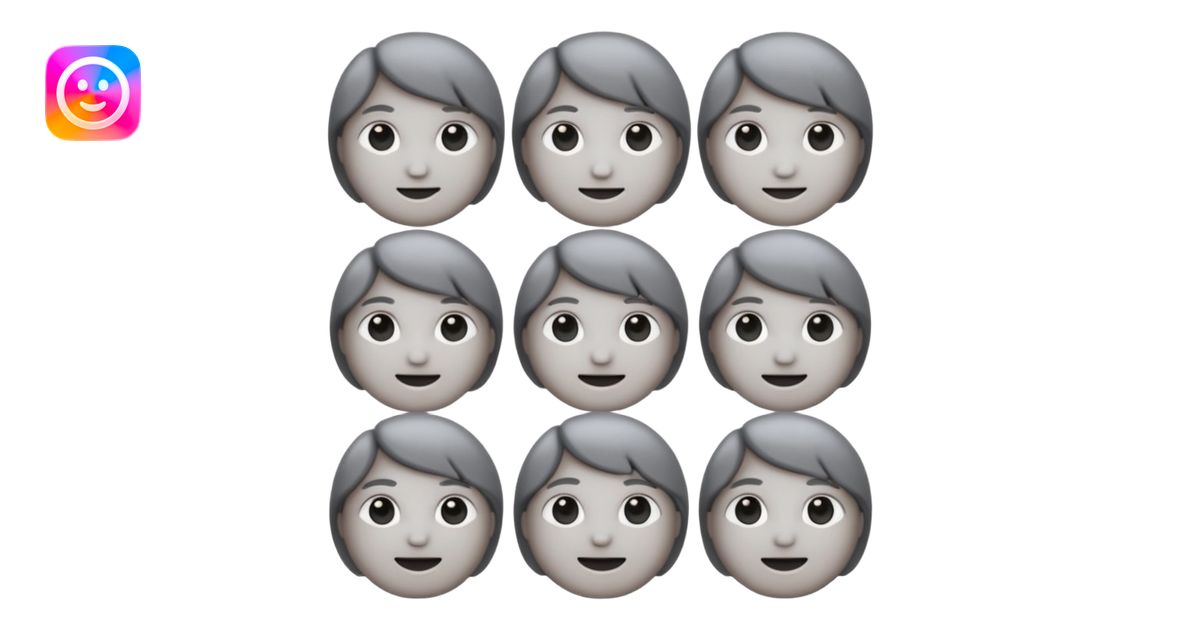 middle gray emoji emoji | AI Emoji Generator