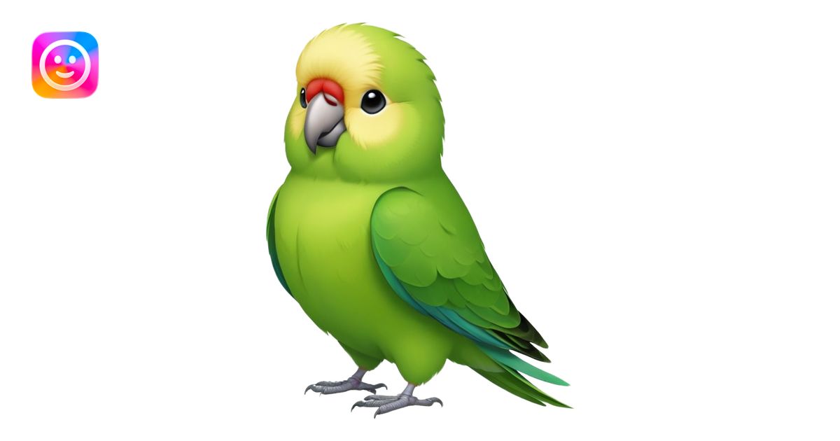 Fat parakeet emoji | AI Emoji Generator