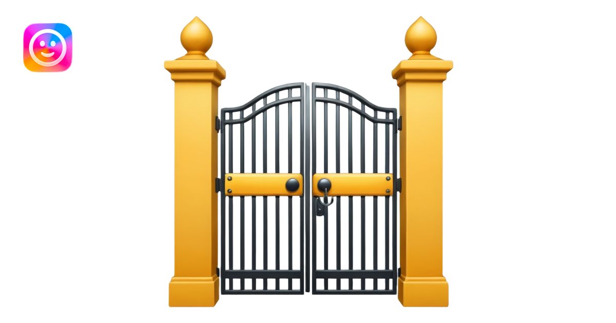 entry and exit through the gate emoji | AI Emoji Generator