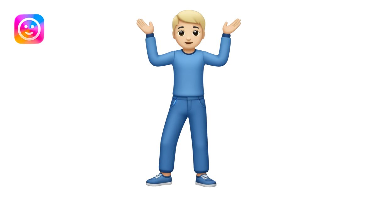 A little guy with no limbs but legs with pants ☺️👖 emoji | AI Emoji ...