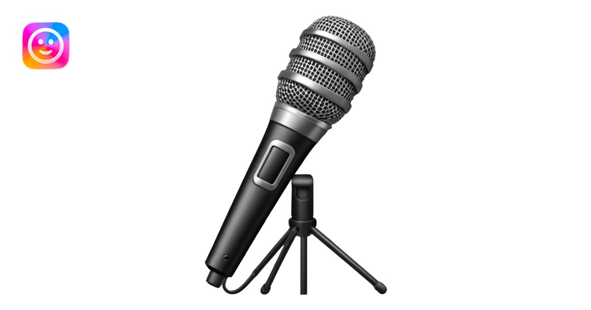 singer microphone emoji | AI Emoji Generator