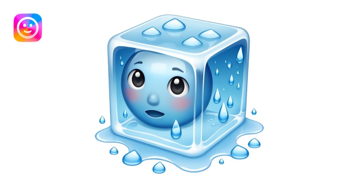 ice cube melting emoji | AI Emoji Generator