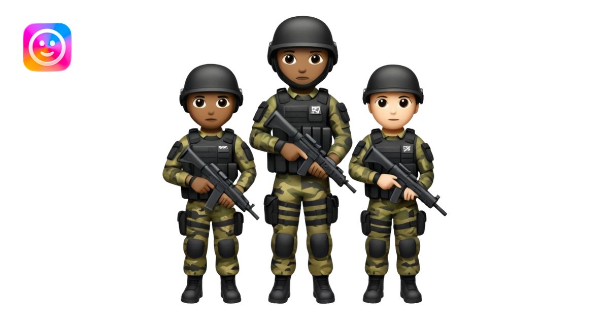Black ops swat emoji | AI Emoji Generator