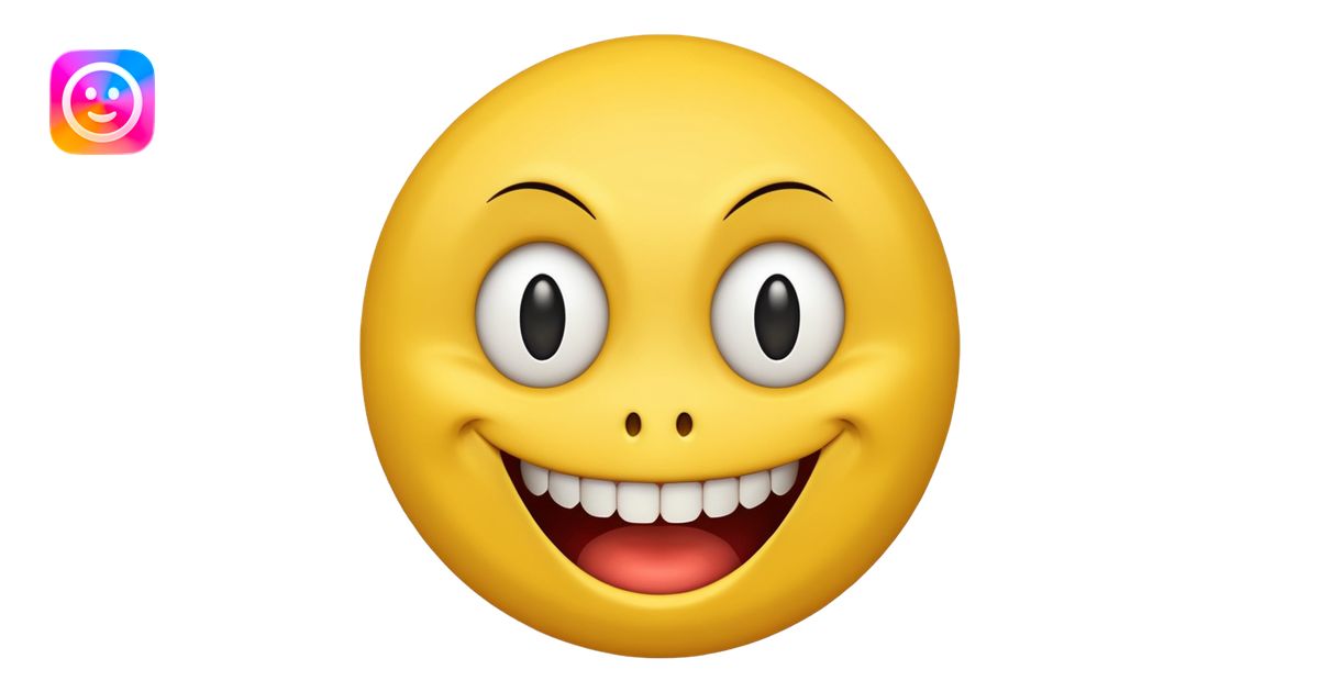 Insane smiley face who wants to spend money and looks evil emoji | AI ...