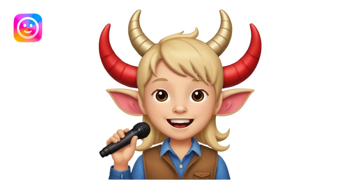 Farm gay karaoke child labor demon emoji | AI Emoji Generator