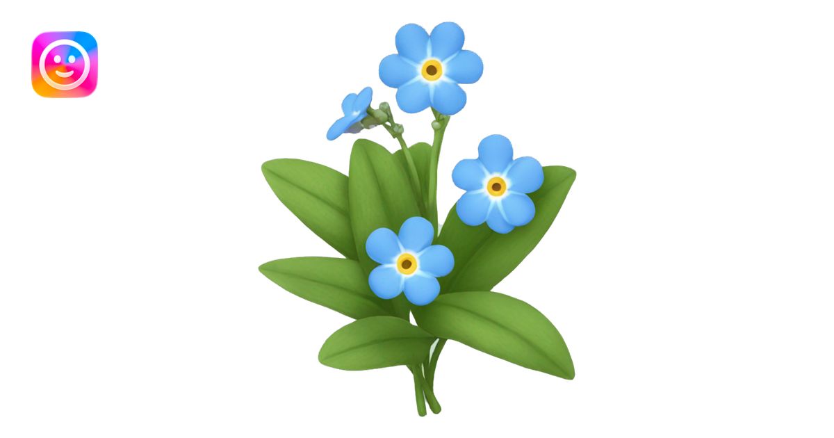 forget-me-nots emoji | AI Emoji Generator