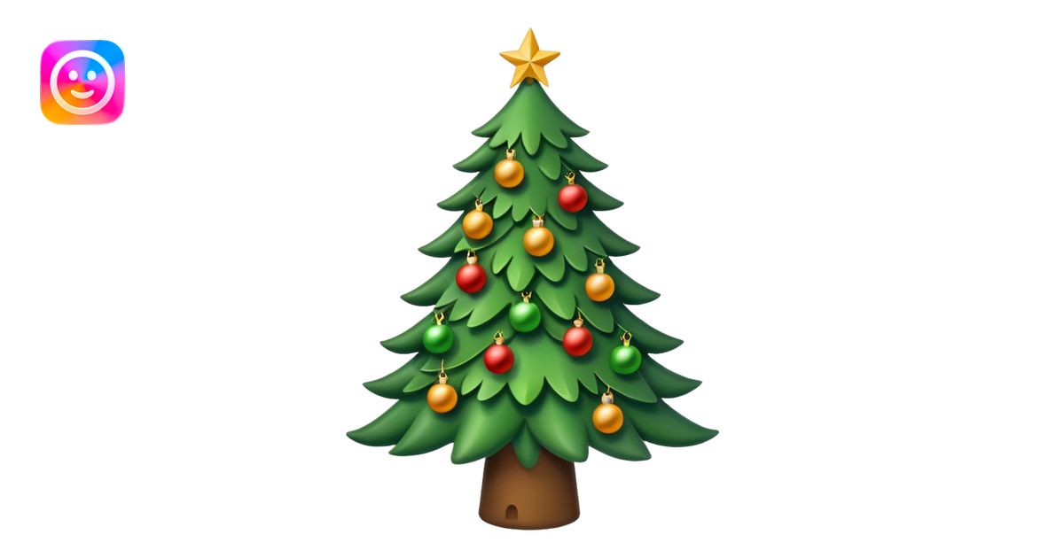 Christmas tree emoji | AI Emoji Generator