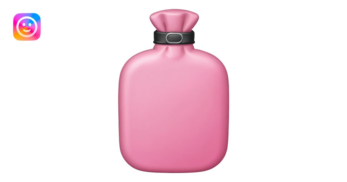 a pink a hot water bottle emoji | AI Emoji Generator