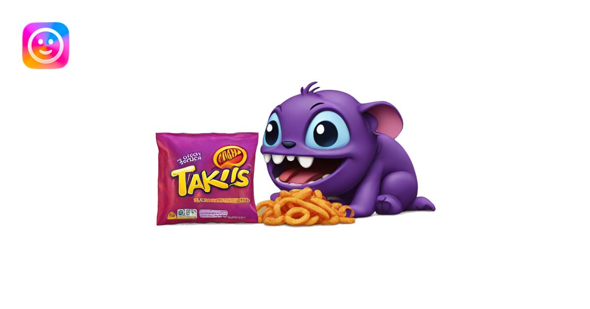 stitch eating takis emoji | AI Emoji Generator
